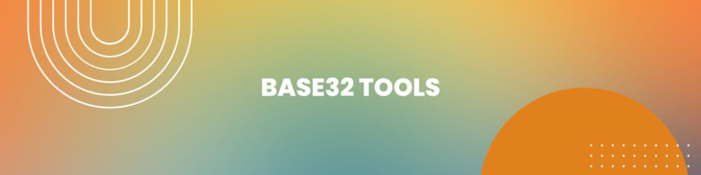 Free Online Base32 Tools - B64Encode